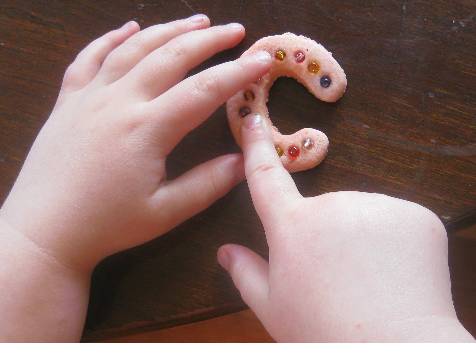 Salt Dough Textured Tracing Letters