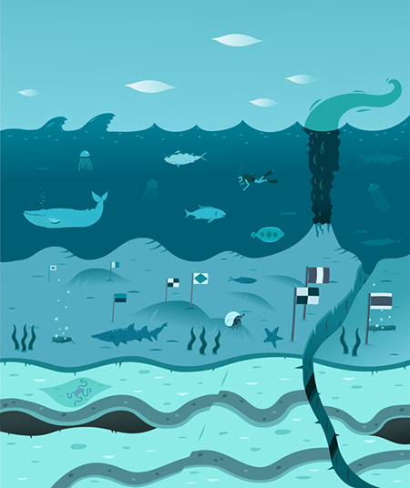 Las ilustraciones vectoriales de Alex Mathers - Área Visual