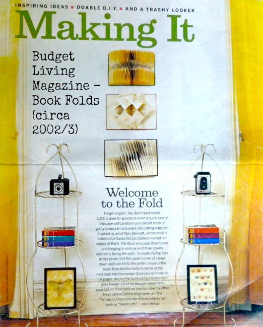 Upcycle: Book Folding from Budget Living ... | the ReFab Diaries