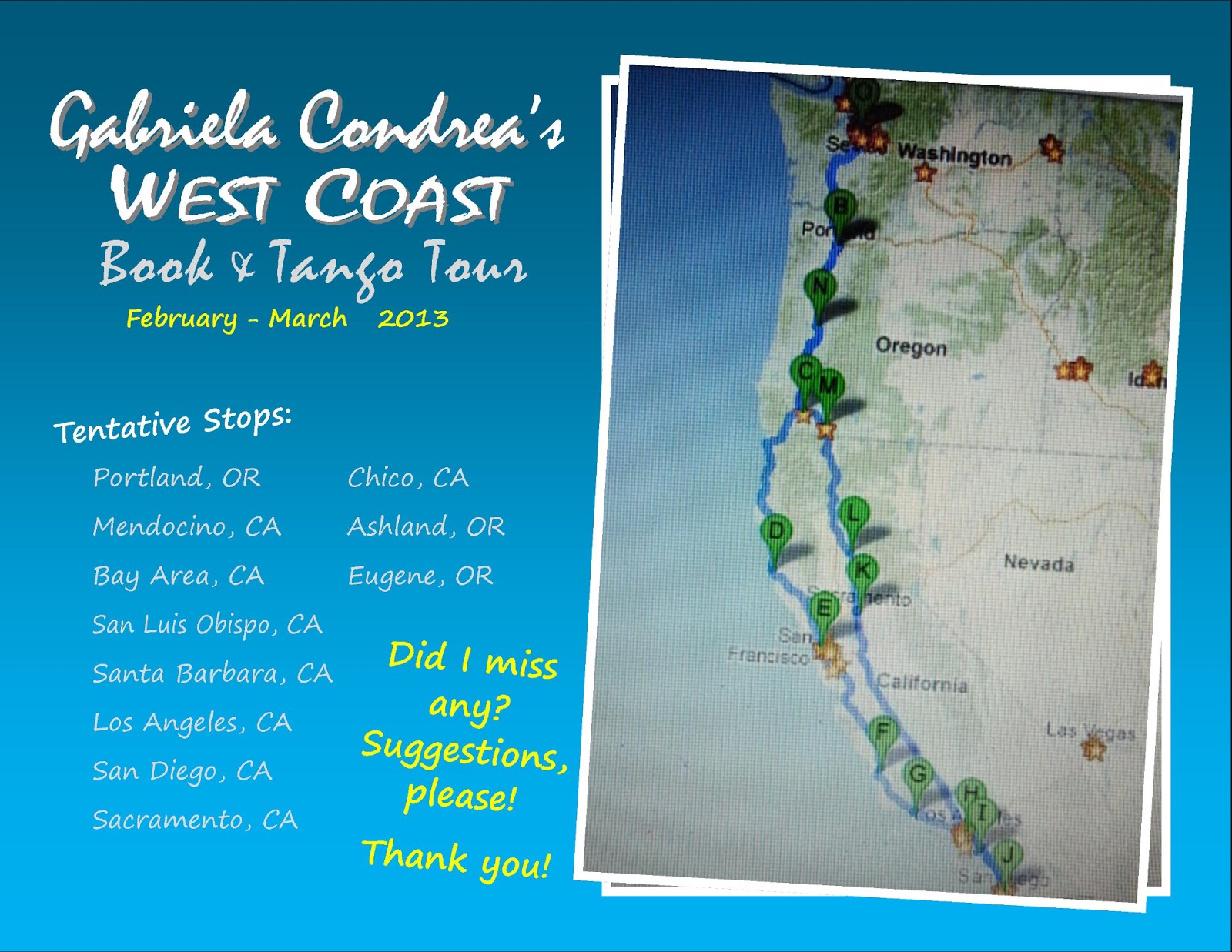 Invisible Ties (Lazos Invisibles): Mini West Coast Tour 2013