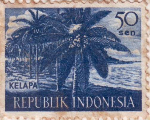 Selling antiques used and historic: Indonesia stamp collection