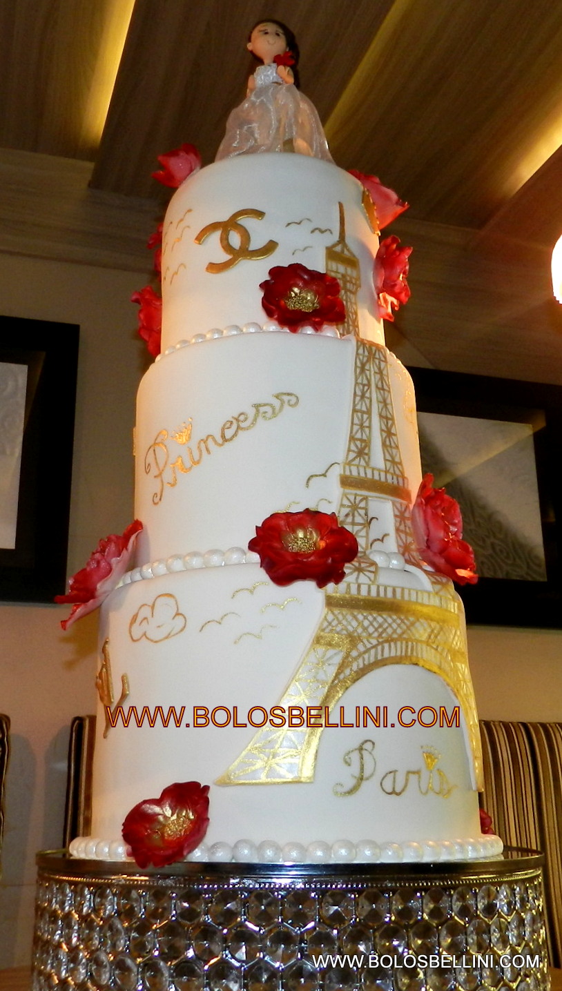 BOLOS BELLINI CAKE DESIGNER : BOLO PARIS TORRE EIFFEL