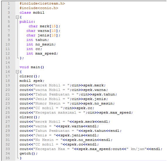 contoh Program Atribut private dan public di bahasa C - CODING JENIUS ...