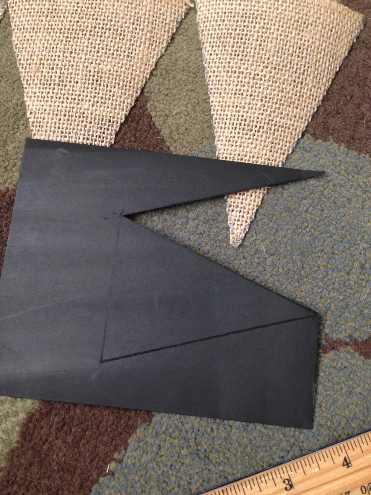 The Simple Crafty Home: {Crafty Tutorial} Chalkboard Burlap Banner