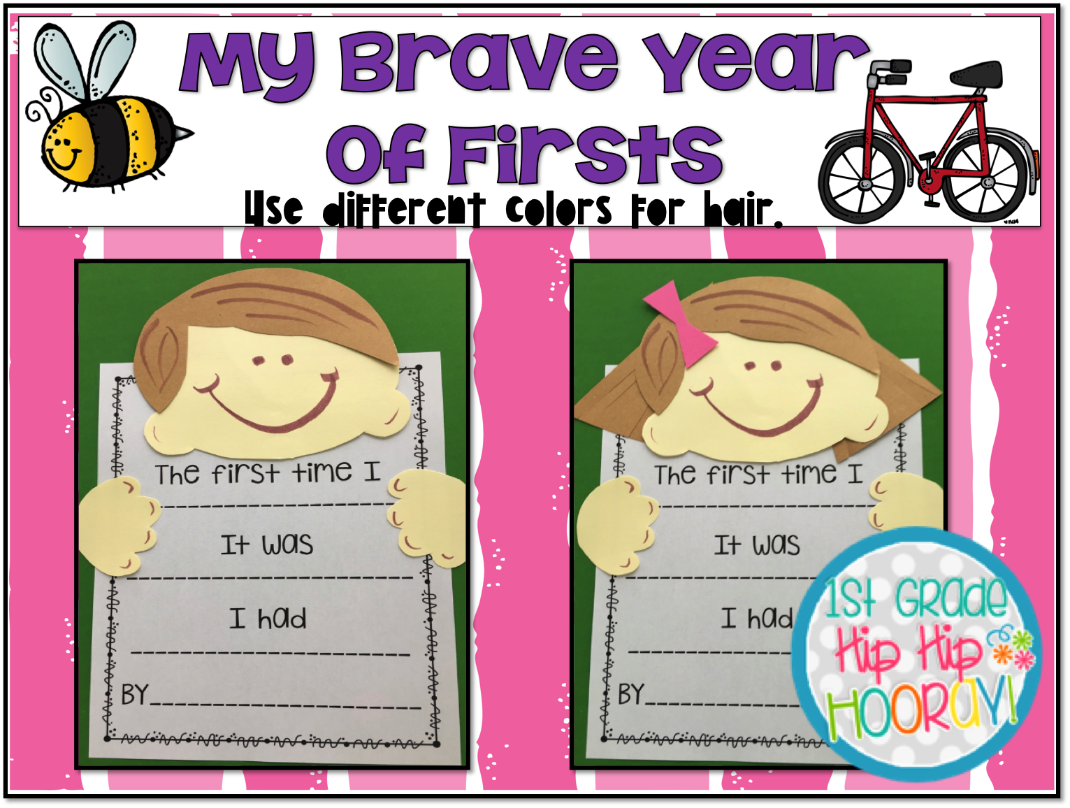 1st Grade Hip Hip Hooray!: My Brave Year of Firsts...Book Companion ...