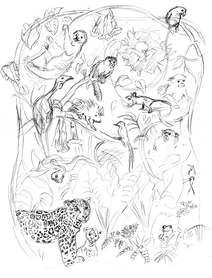 Light and Shade: Illustration Friday - Jungle