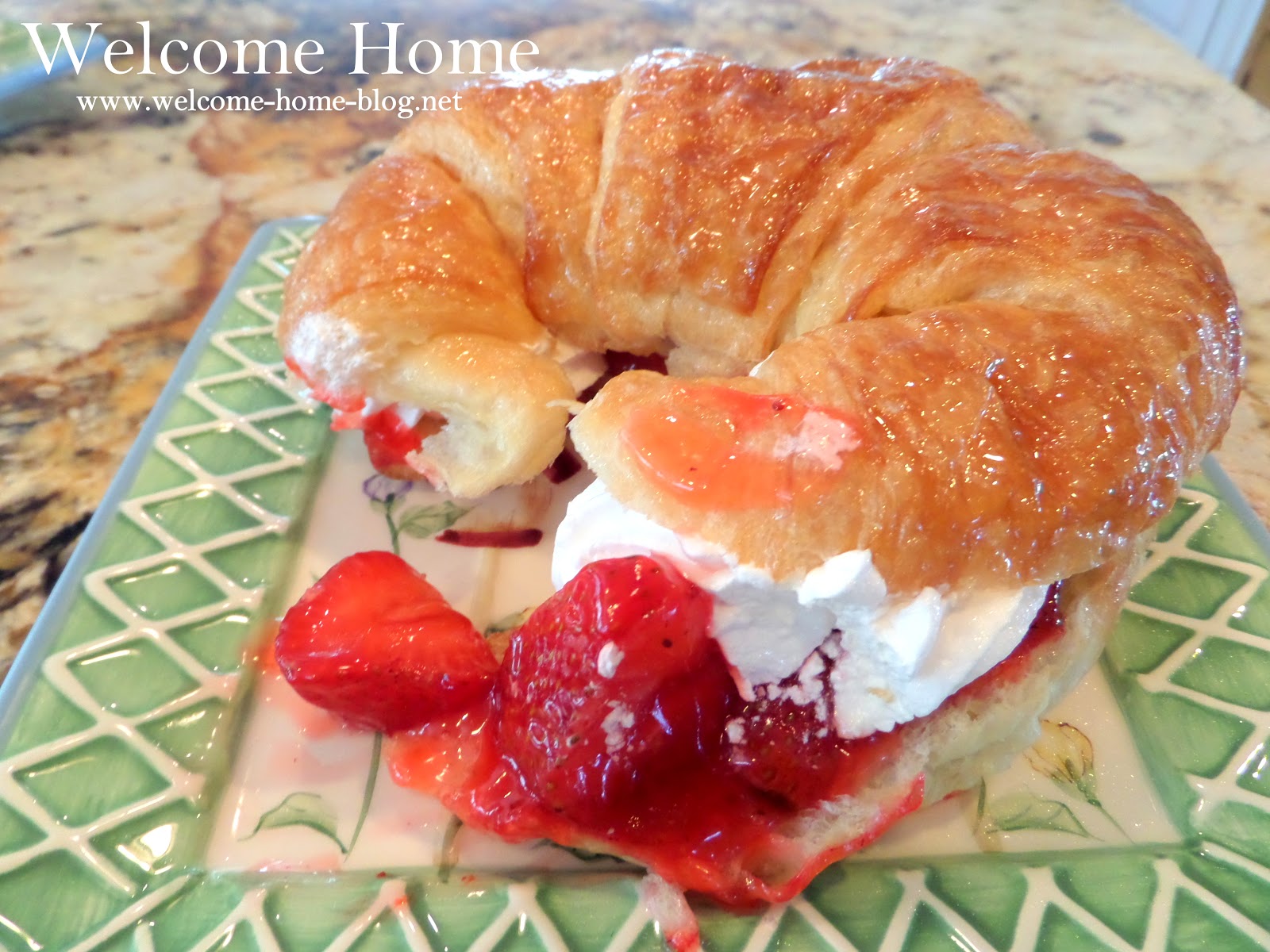 Welcome Home Blog: ♥ Strawberry Short Cake Croissants