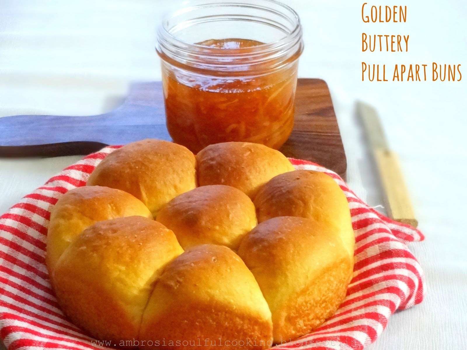 Golden Buttery Pull Apart Buns | Ambrosia