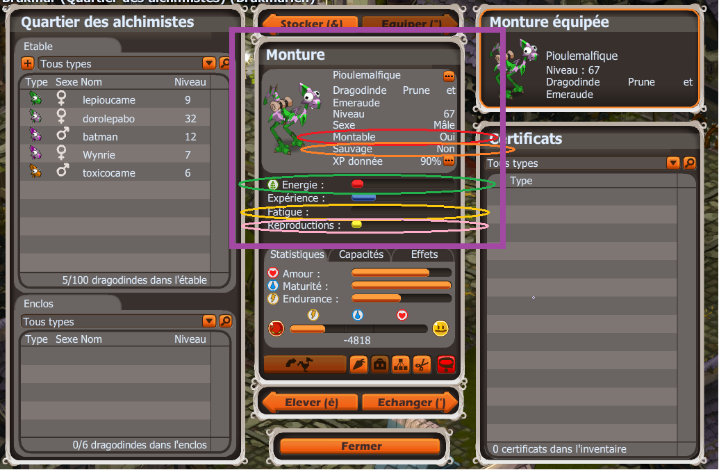 Guide d'élevage des Dragodindes Dofus Partie I ~ Dysn : Feca 200 du ...