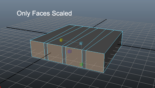 Maya Zest: Scale or Transform ONLY selected faces from center of faces not entire object (Maya)