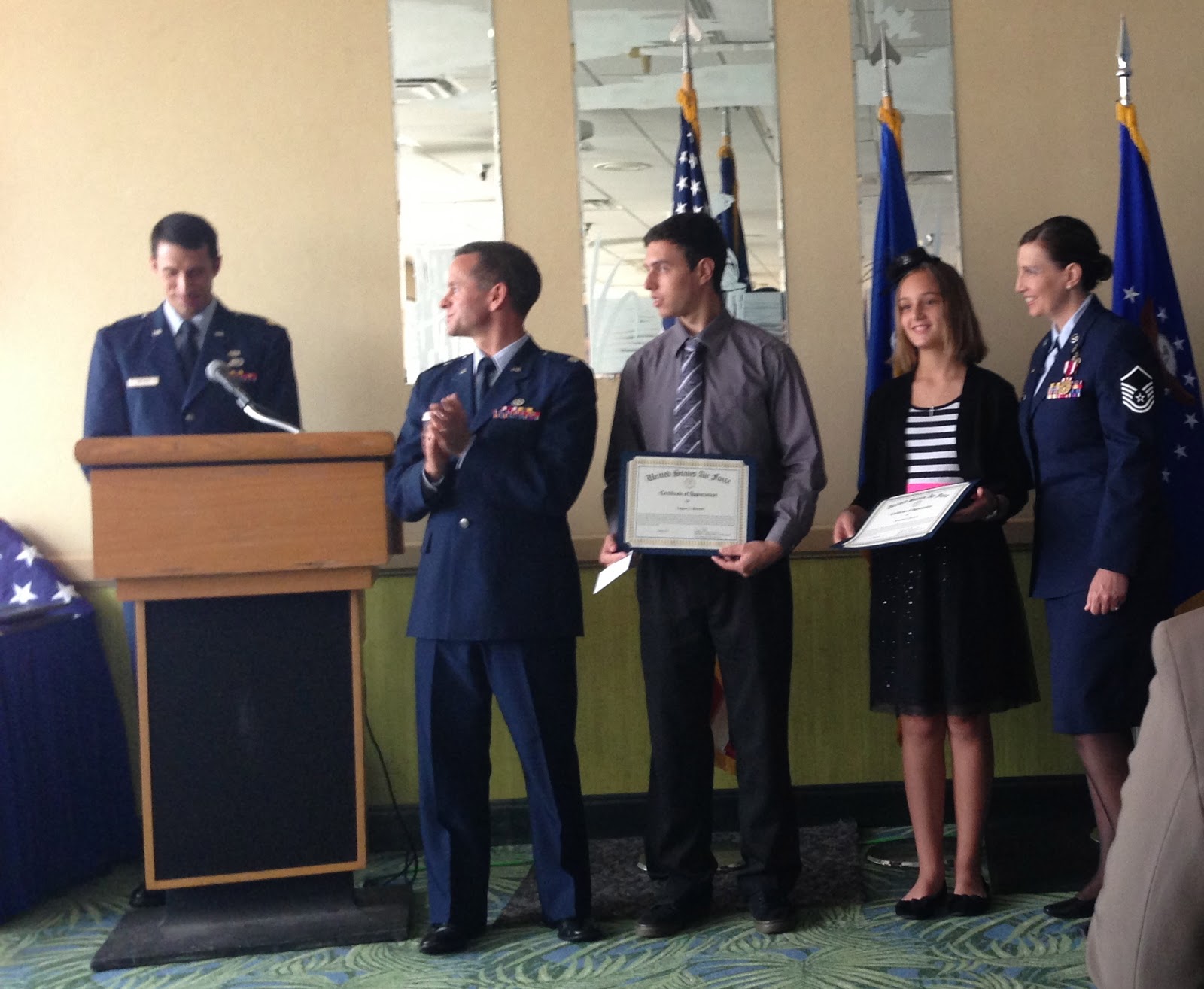 Lou Girl Plus Tea: Air Force Retirement Ceremony