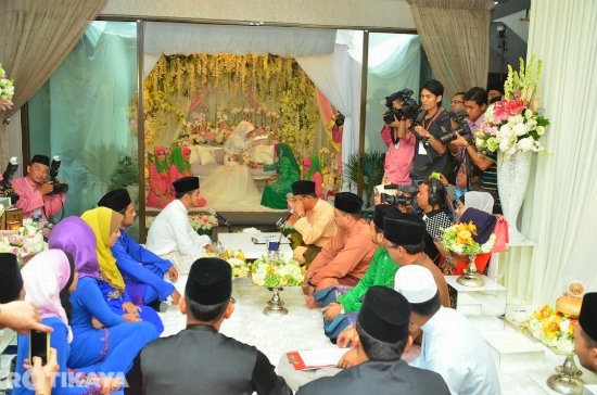 Gambar Majlis Akad Nikah Fizo Omar & Mawar Fareeda
