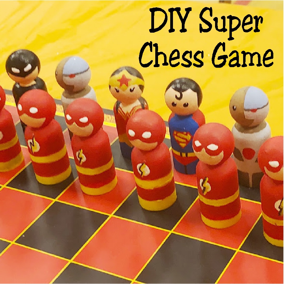 DIY Party Mom: Marvel vs DC DIY Superhero Chess Game