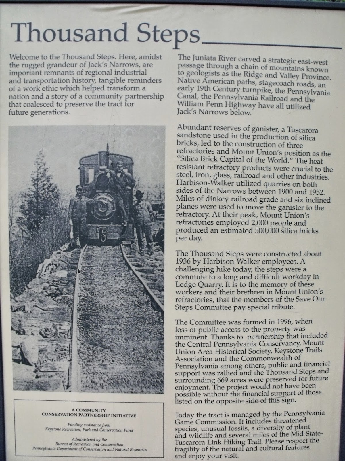 Discovery PA: 1000 Steps Hiking Trail