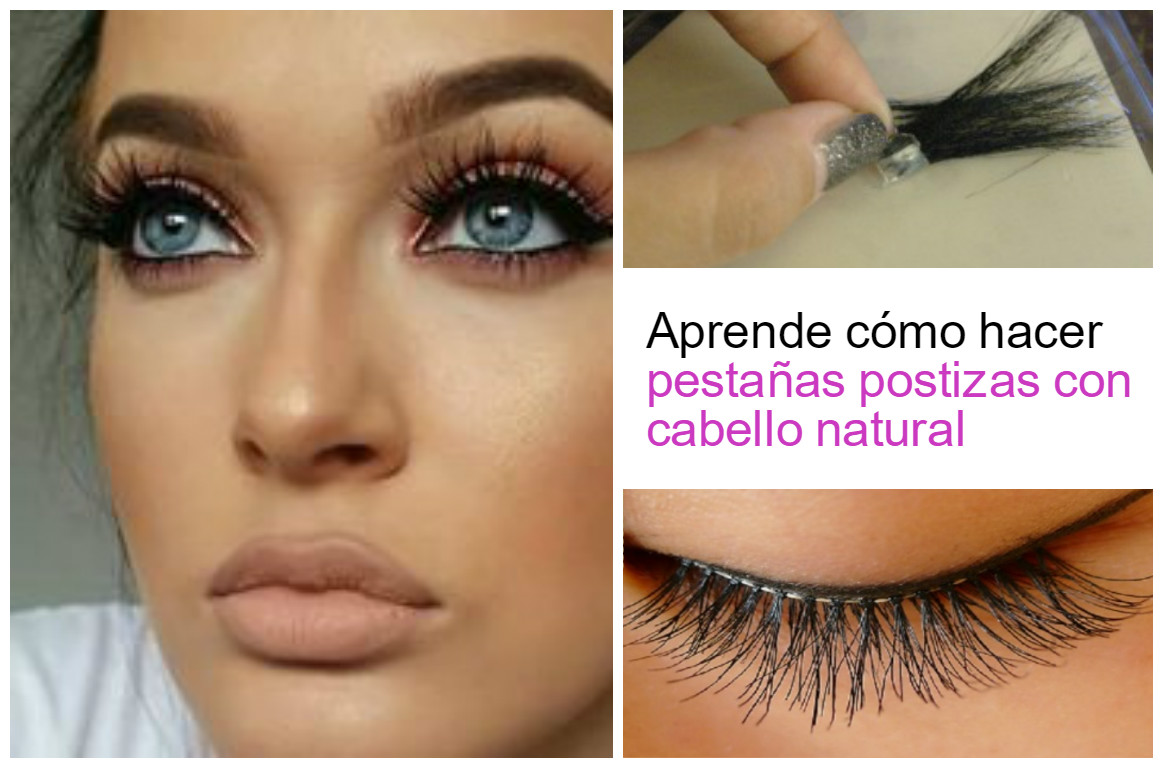 Cómo Hacer Pestañas Postizas Con Cabello Natural Paso A Paso