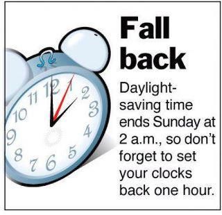 What's on my mind: Time Change Alert! Don't Forget Daylight Savings ...