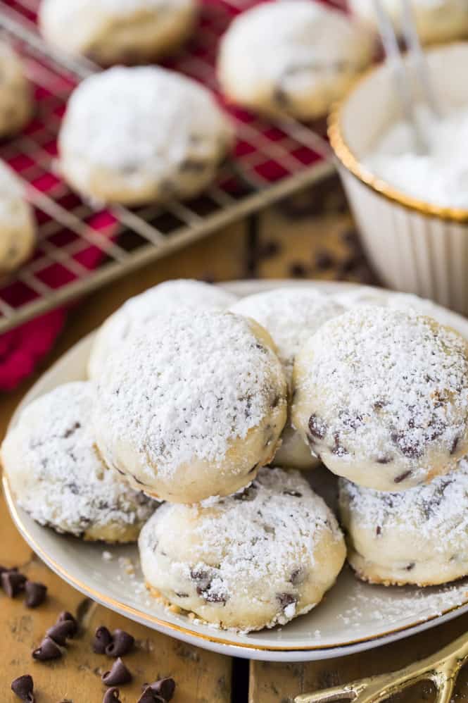 CHOCOLATE CHIP SNOWBALL COOKIES | Sahara's Cooking