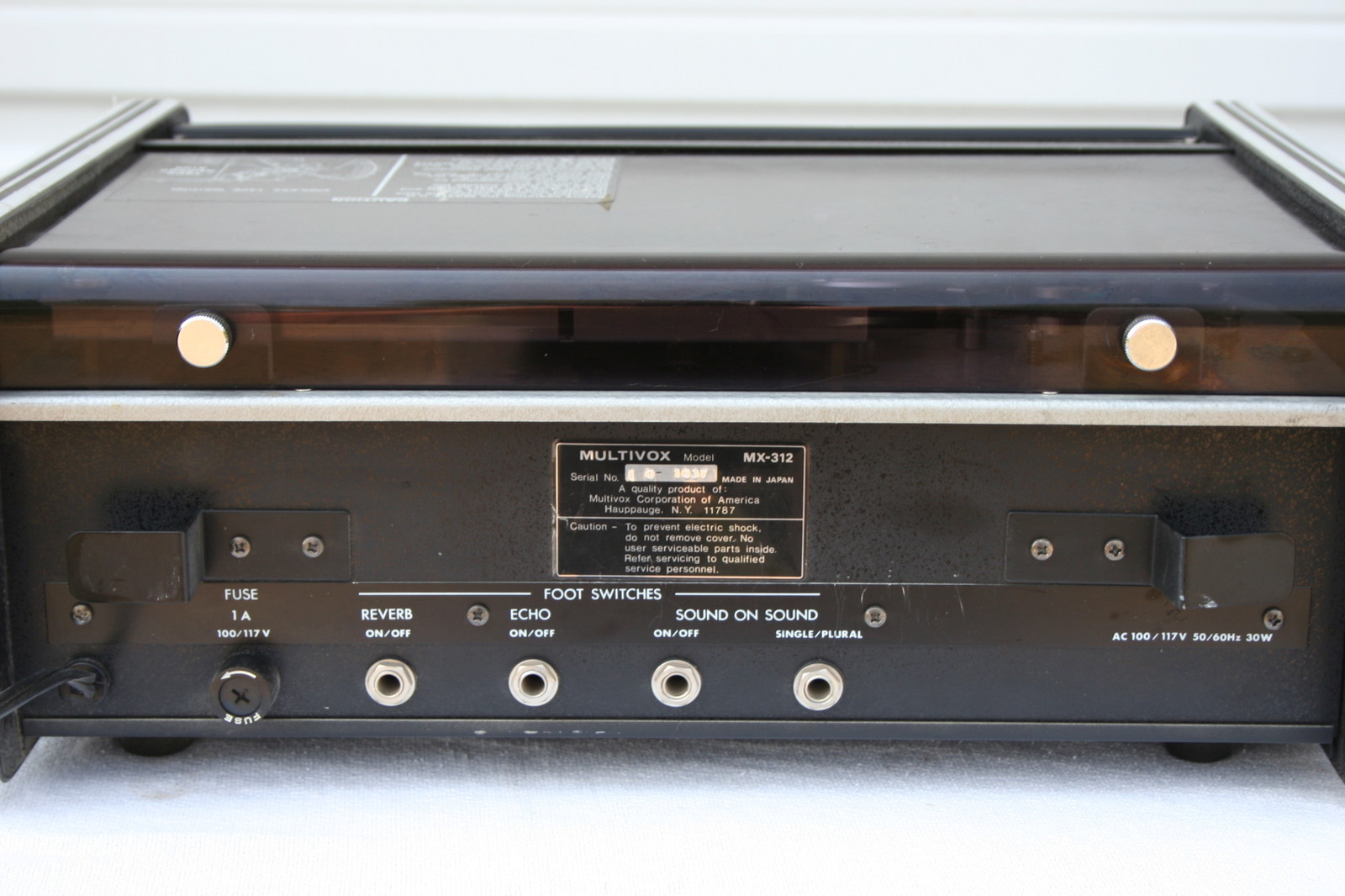 MATRIXSYNTH: Vintage Multivox MX-312 Multi Echo Tape Delay w/Cover