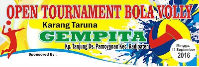 55+ Desain Spanduk Turnamen Volly