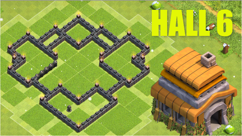 Xếp nhà chính Hall 6 thủ tốt - Design Base hall 6 2019 | Clash of Clans ...