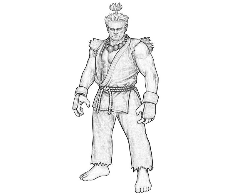 Akuma Coloring Pages Sketch Coloring Page