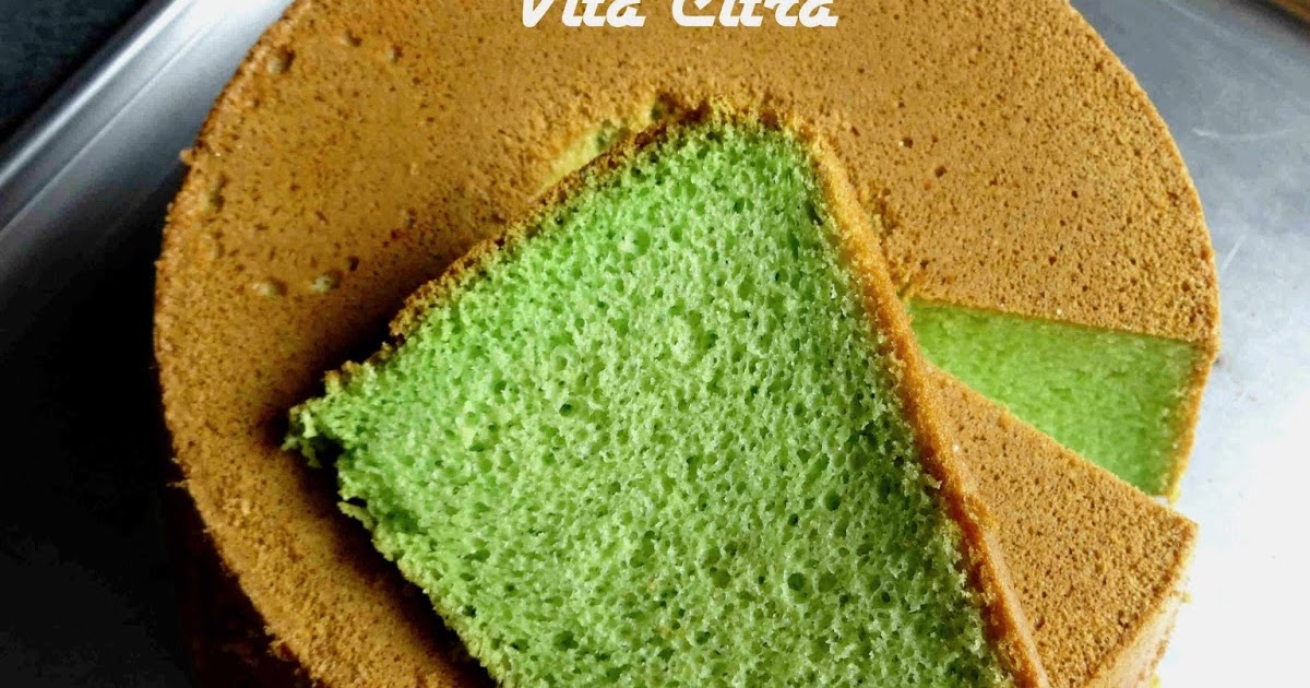 Vita Citra : Pandan Chiffon Cake Susu