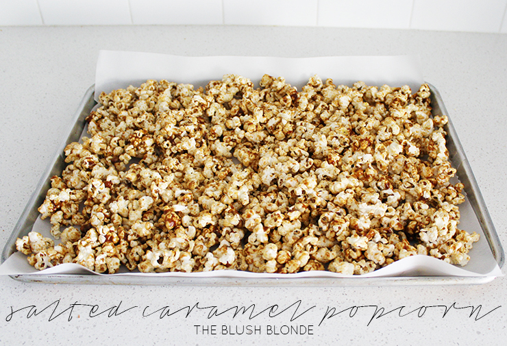 The Blush Blonde: Recipe: Salted Caramel Popcorn