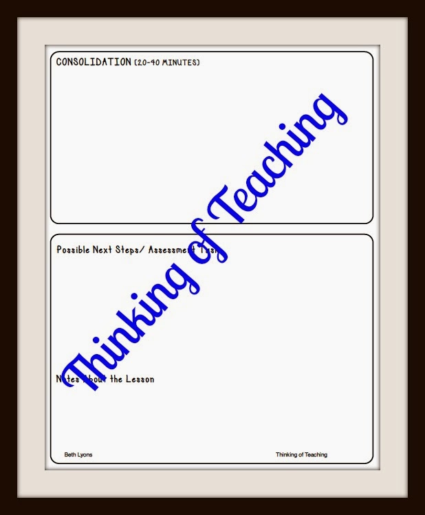 Thinking of Teaching: Math Workshop Series....continues with a FREEBIE!