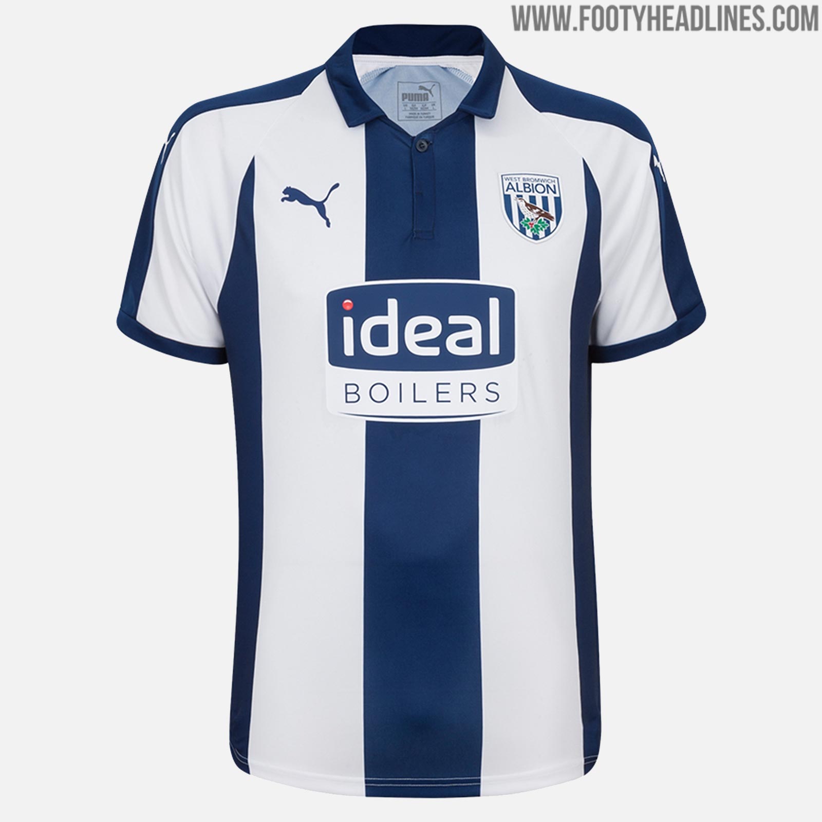No More Adidas - Puma West Bromwich Albion 18-19 Home Kit Released ...