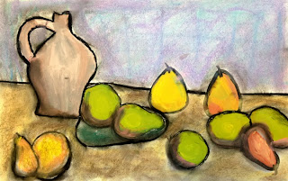 St. Mary's Art Room: 8th Grade Cezanne Inspired Still Life Paintings