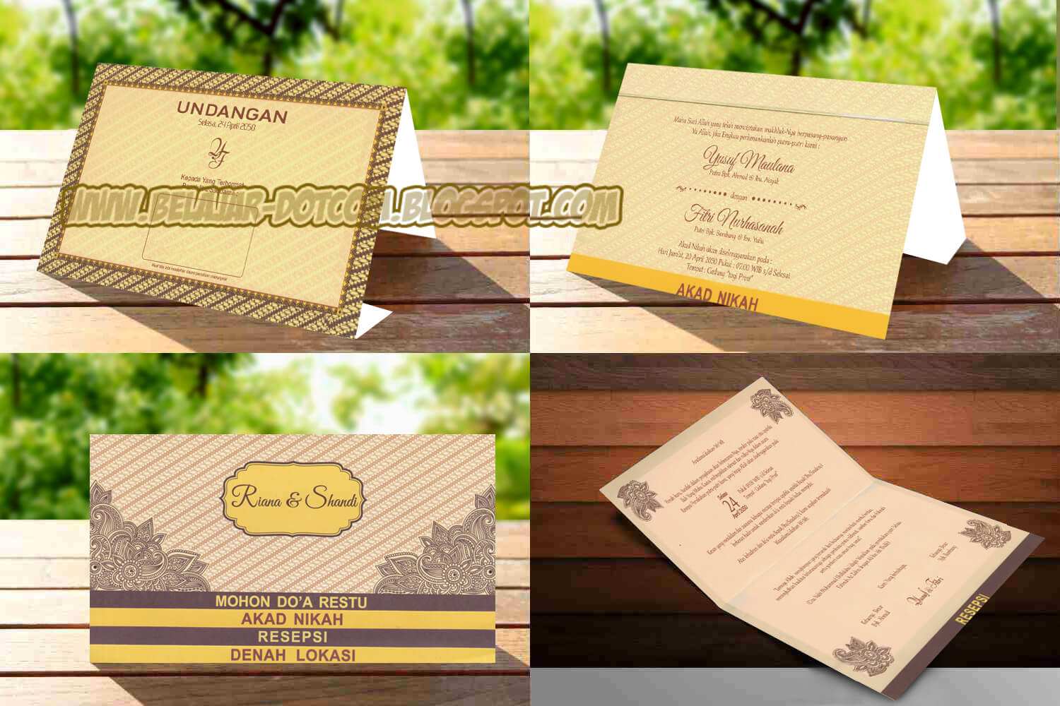 Download Settingan Blanko Undangan ERBA Lengkap Format Cdr - SIAP UJIAN