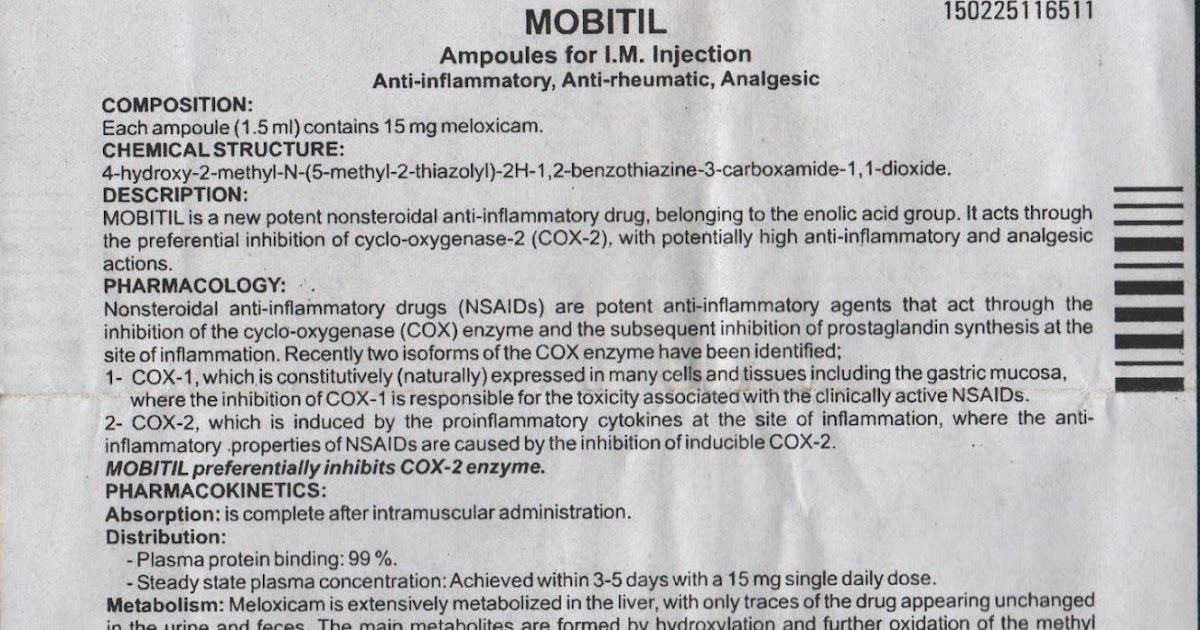 Drug Pamphlet: MOBITIL