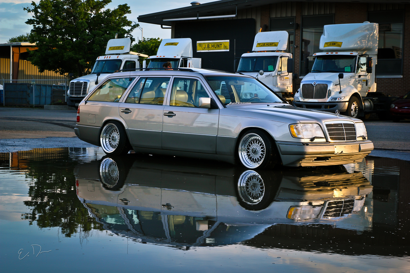 Slammed Mercedes Wagon