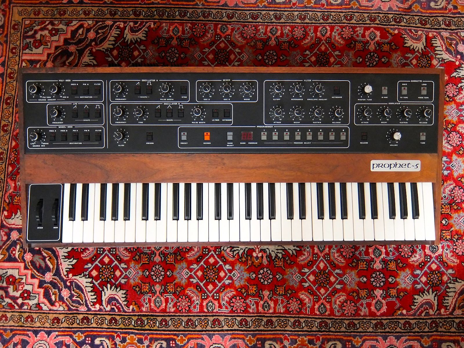 MATRIXSYNTH: Sequential Circuits Prophet 5 SN 3313 + Rare 1005 Poly ...