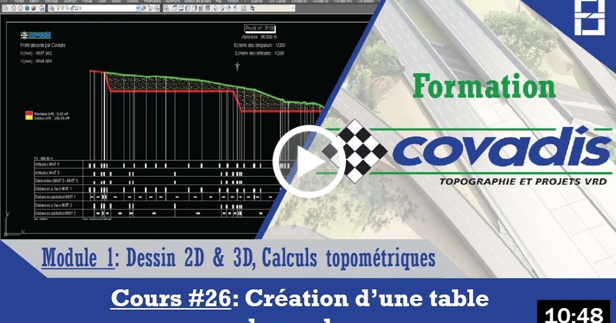Formation Covadis : Création d’une Table de Codes | F2 CAD Academy