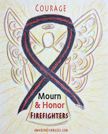 Awareness Angels Art Project: In Honor of the 19 Brave Firefighters