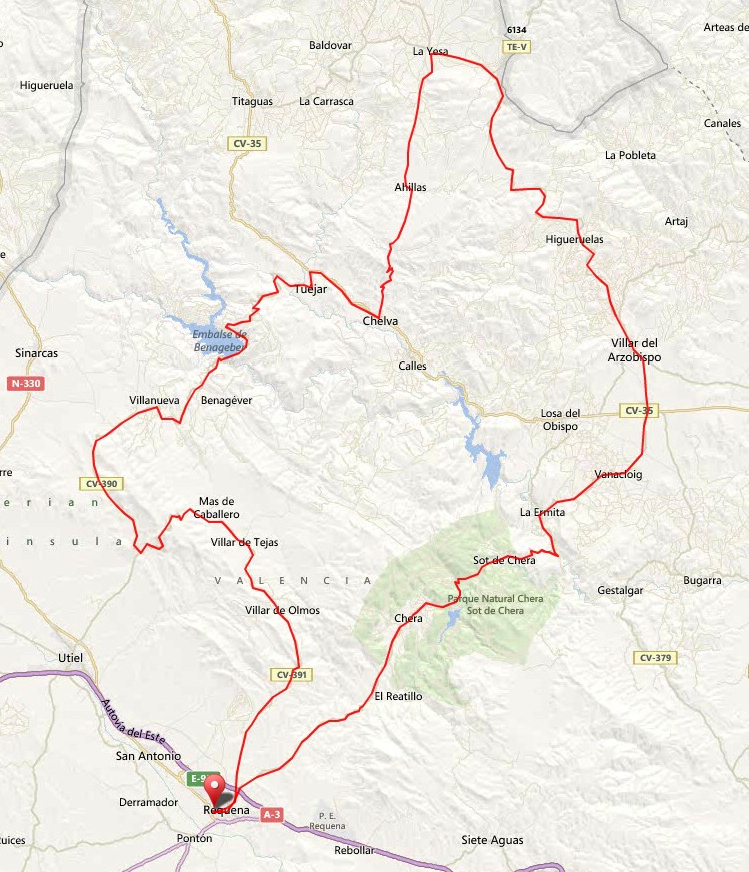 El Delfinario: MARCHA LOS SIETE PICOS (Requena)