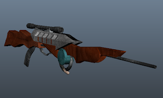 Reece's Blog: Game Assets and Development: Gun Texture, UV's and Normal ...