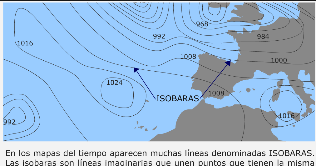 Pinsecuartos: El tiempo atmosférico y los mapas meteorológicos