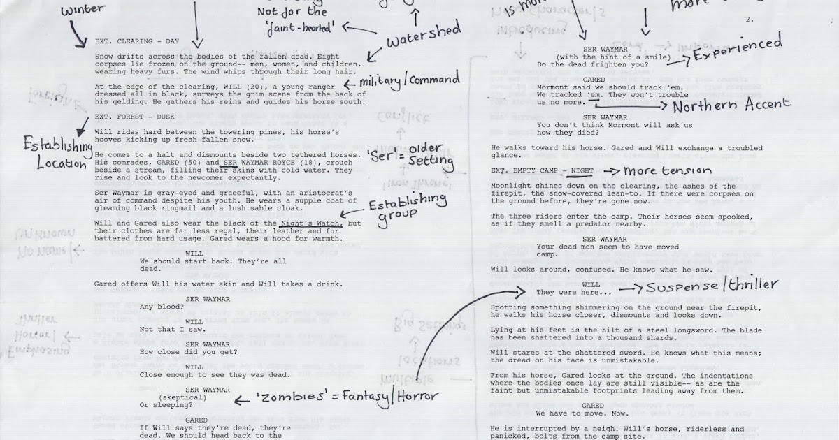 Unit 11 : 11.1 TV Script Analysis