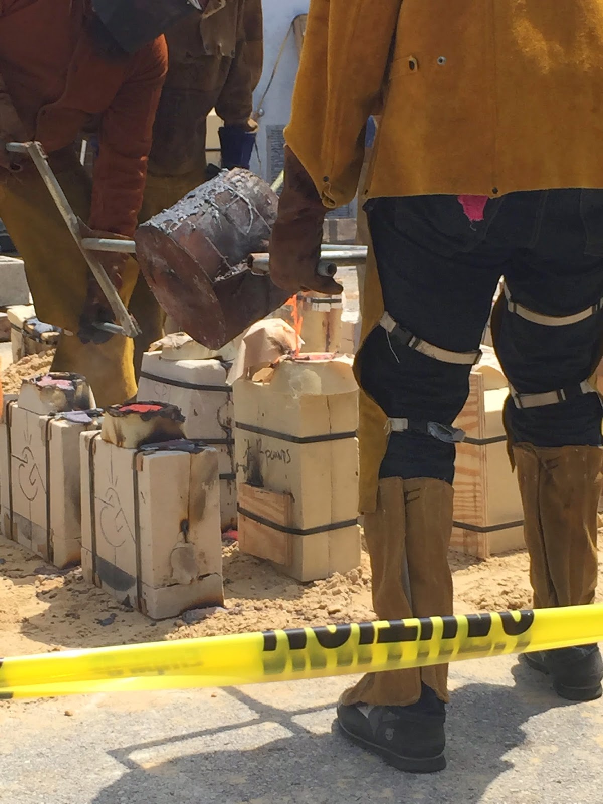 Chelsea Rose Art: UNF Sculpture: Iron Pour