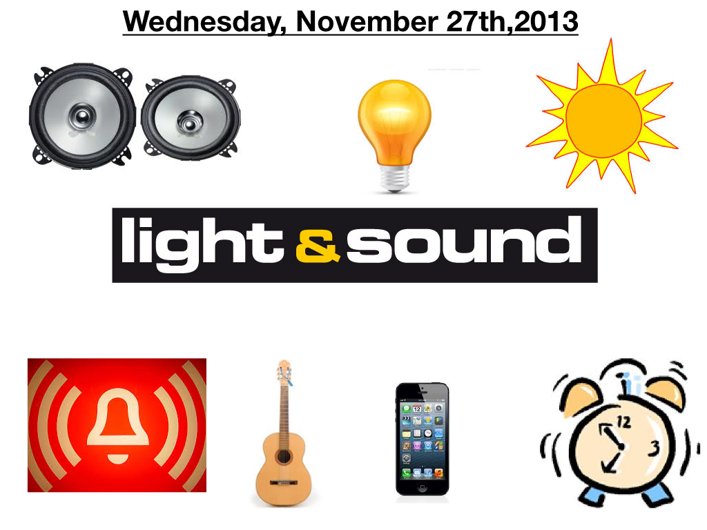 Carter's blog: Grade 4 - Light and Sound