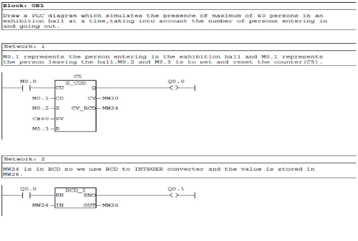 Automation And Instrumentation Basic Program Ladder Logic