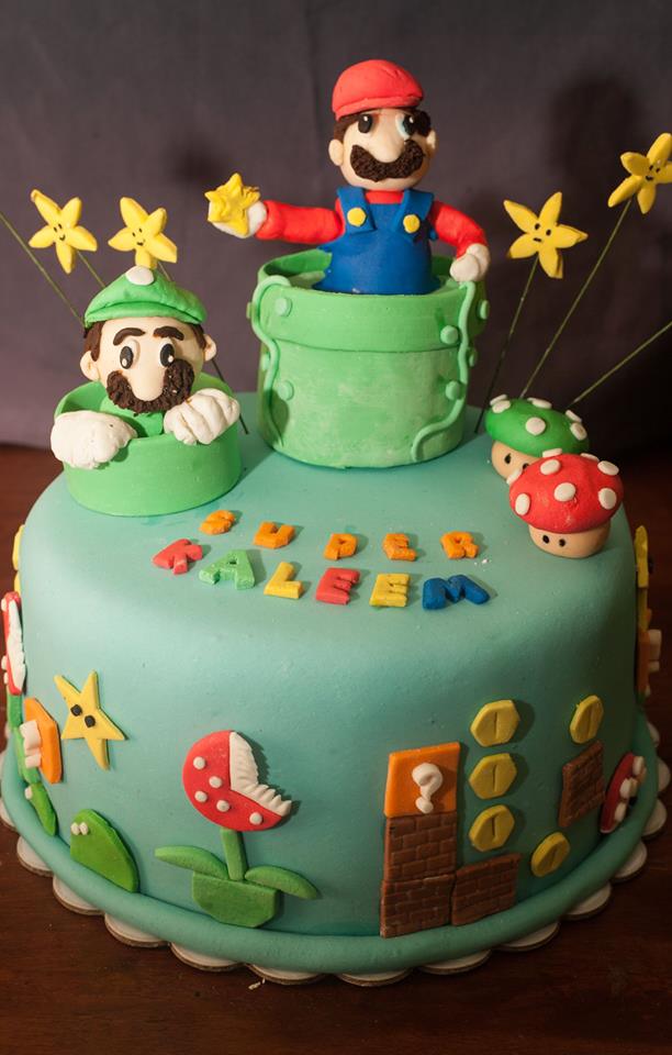 Super Mario Bros Fondant Cake ~ Cakes By Edilyn