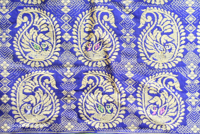 Five Assamese motifs or designs in Assamese weave