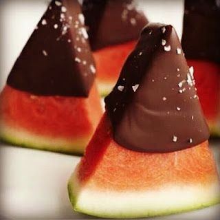 Dying for Chocolate: Chocolate Dipped Watermelon: National Watermelon Day