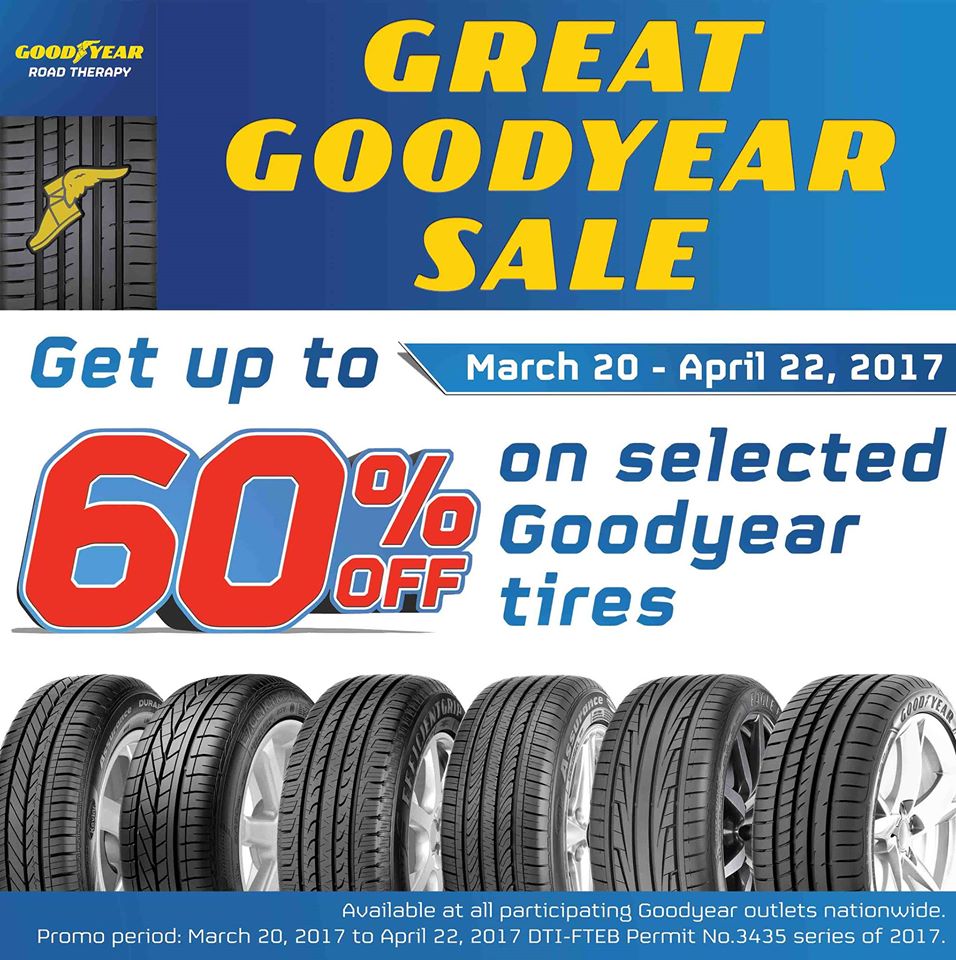 Manila Shopper: The Great Goodyear SALE: til Apr 2017