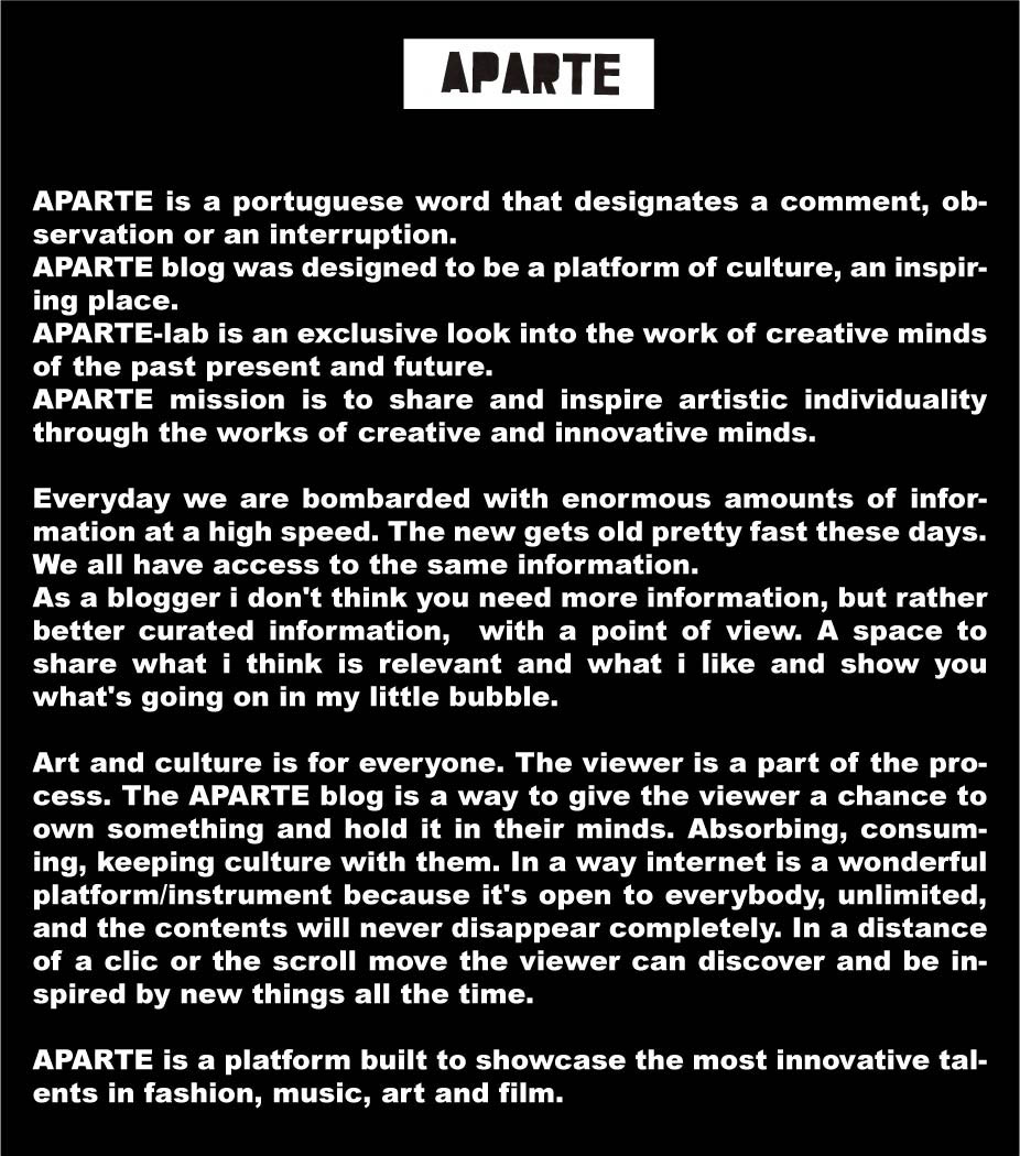 APARTE: ABOUT: APARTE