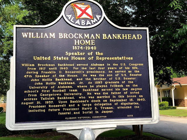Alabama Yesterdays: A Quick Visit to the William Bankhead Home in Jasper