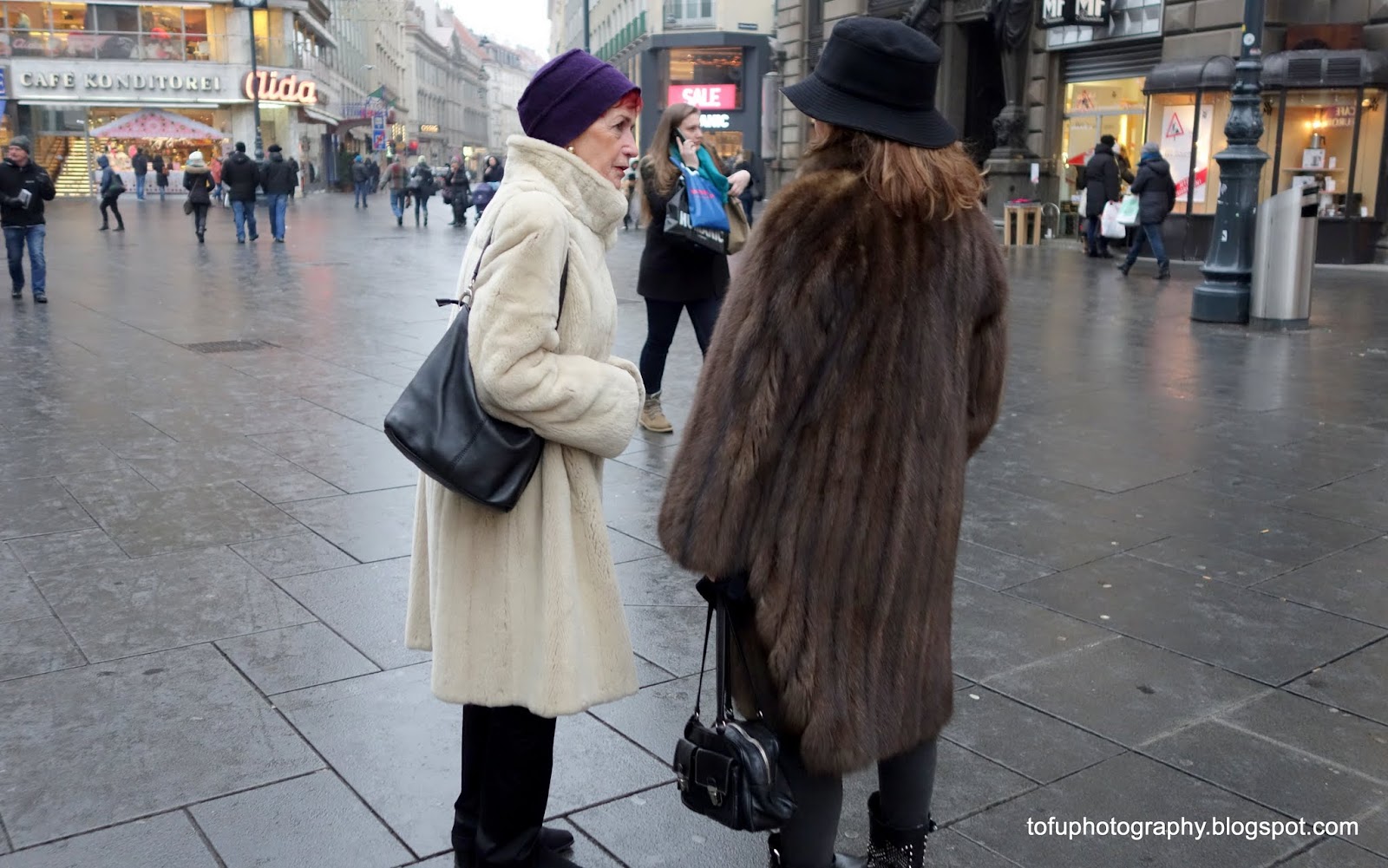 Tofu Photography: Women in fur coats in Vienna, Austria